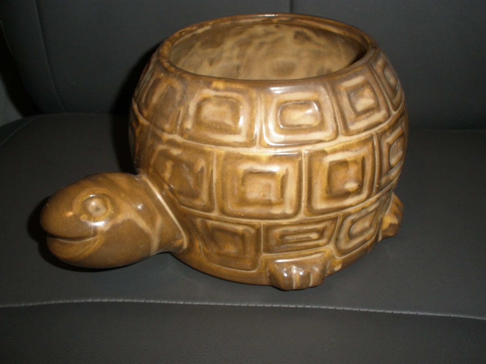 McCoy Pottery Turtle Planter 740 USA Figurine 4.5" Tall X 8" Long ...