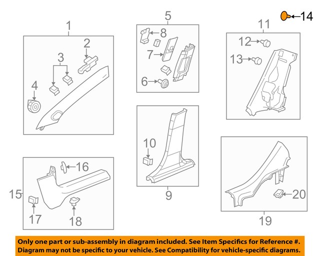 Genuine GM Cover Panel Retainer 11589291 for sale online | eBay