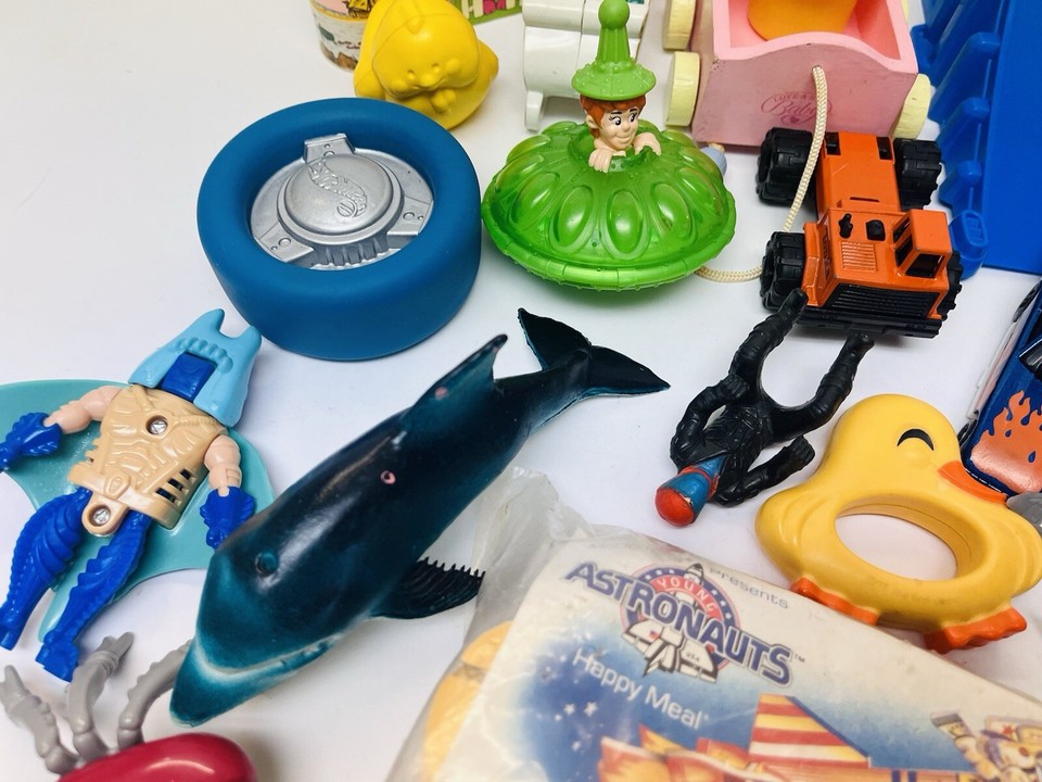 Vintage Toy Lot Mixed Brands Character Toys McDonalds Etc Teacher prize ...
