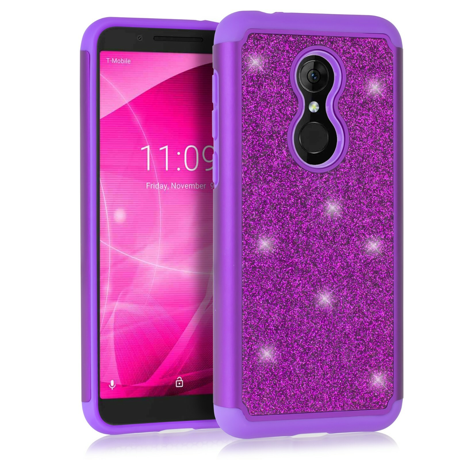 For TMobile REVVL2/ Slim Protective Glitter Phone Case with Screen ...
