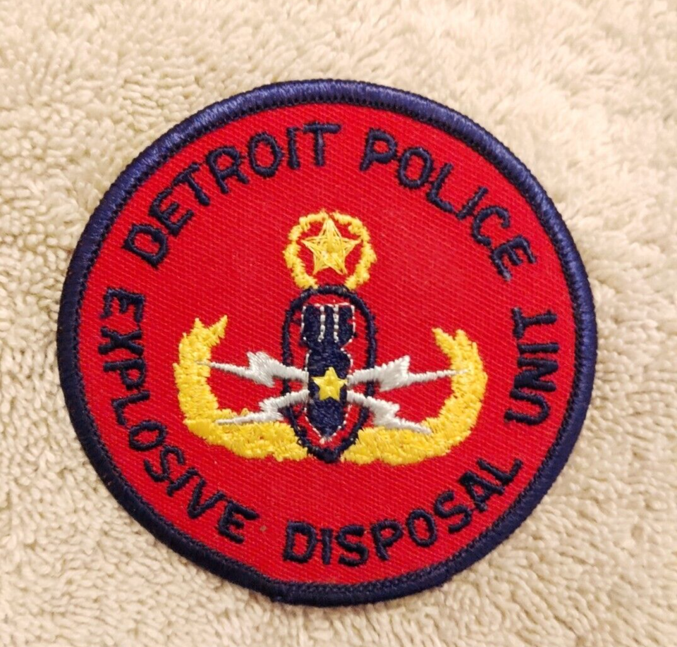 DETROIT RARE EXPLOSIVE DISPOSAL UNIT PATCH ONE OF A KIND | eBay