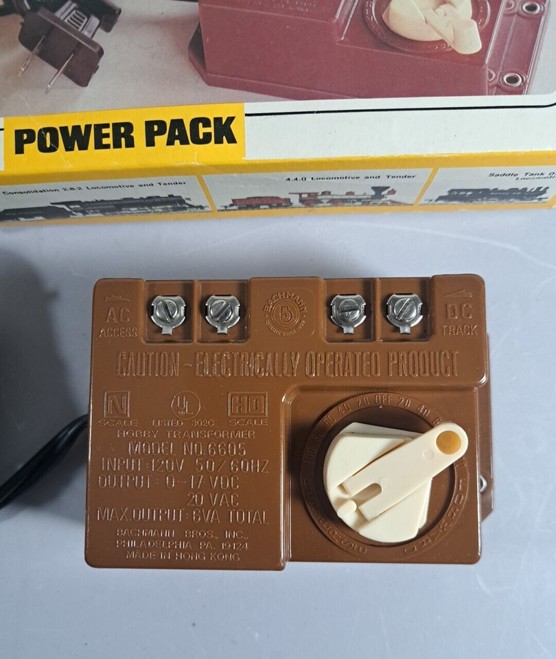 Bachmann Power Pack Controller Model 6605 HO and N Scale | eBay