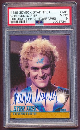 1999 STAR TREK ORIGINAL SERIES #A81 CHARLES NAPIER AS ADAM AUTOGRAPH ...