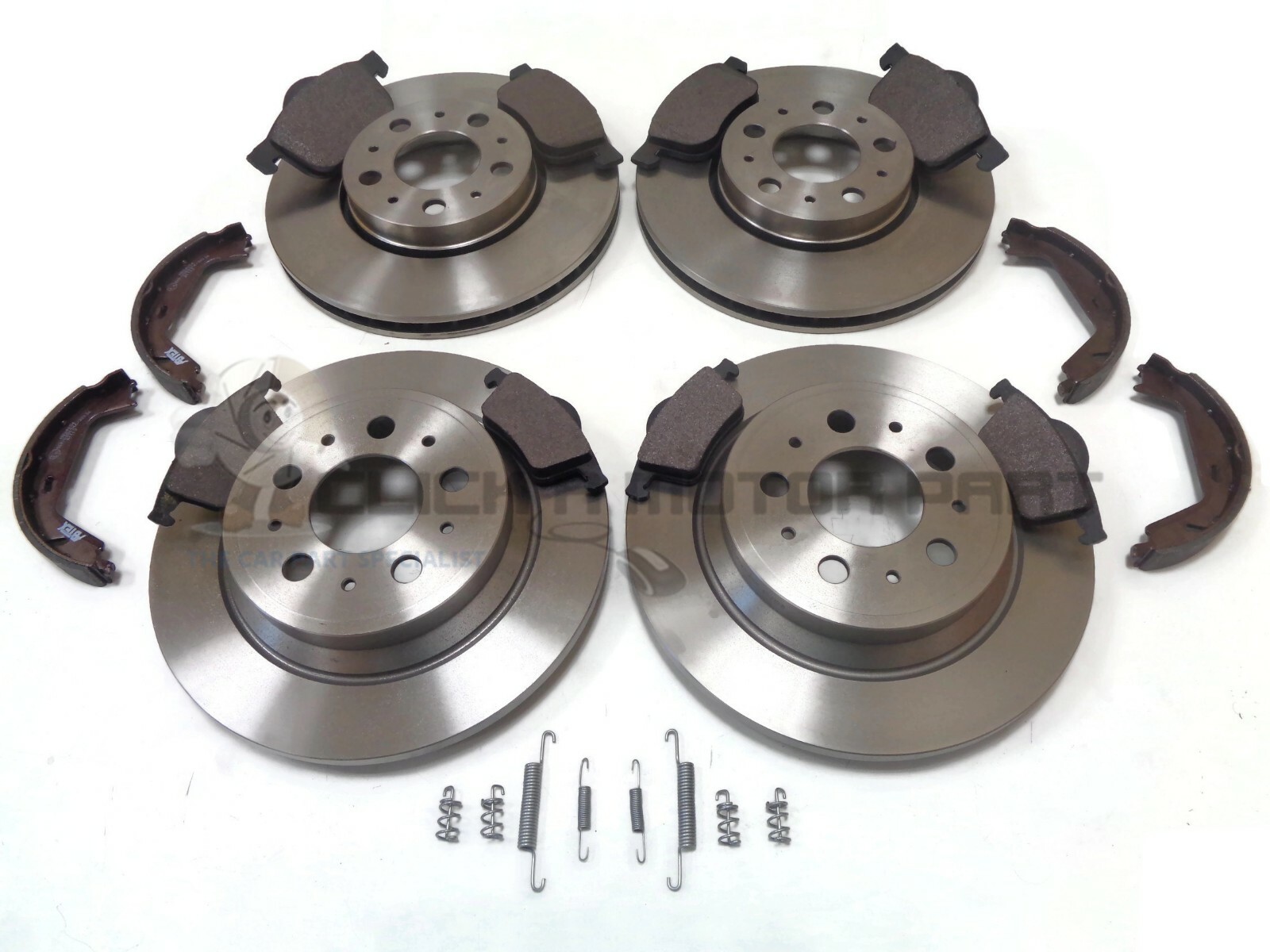 VOLVO S60 & S80 FRONT & REAR BRAKE DISCS AND PADS HANDBRAKE SHOES ...
