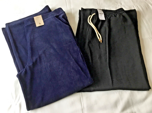Two Lovely Pairs of Ladies Pull On Casual Style Trousers - Size 20 New ...