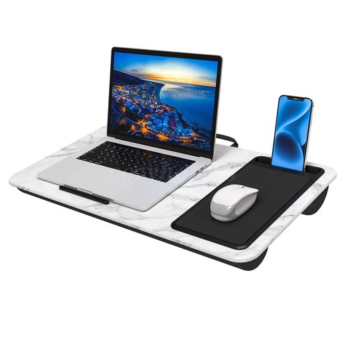 21 Inch Lap Desk Table Laptop Cushion Bed Tray Cushioned Computer ...