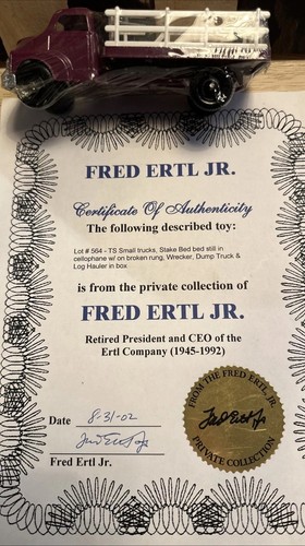 Vintage Carter Tru-Scale Mini Tru-Toy All Metal Stake Truck-Nice ...