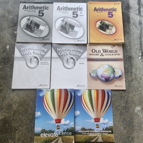 Abeka 5th Grade Homeschool Arithmetic 5 Quiz Test Answer Key History ...