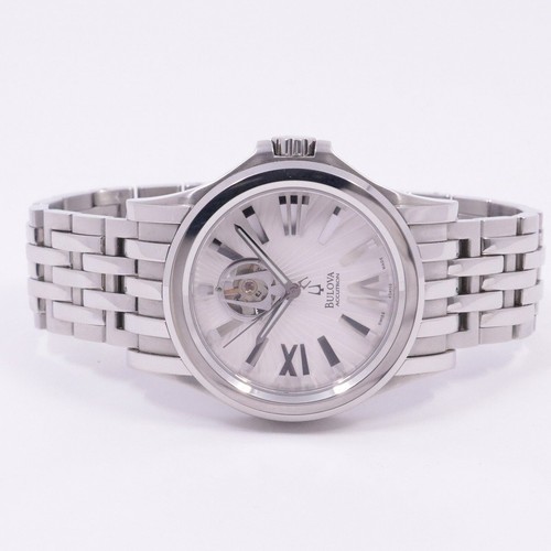 BULOVA Accutron automatic men's watch semi-skeleton white dial C860679 ...