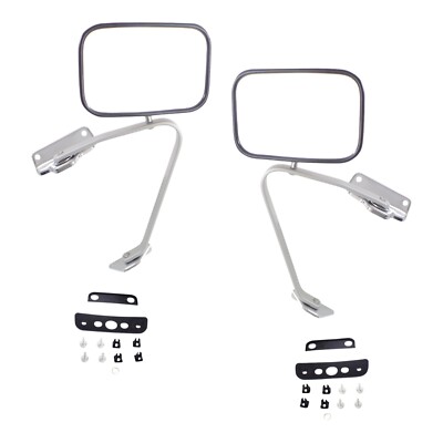 Mirror Set For 1980-96 Ford F-150 1980-97 F-250 F-350 Manual Folding ...