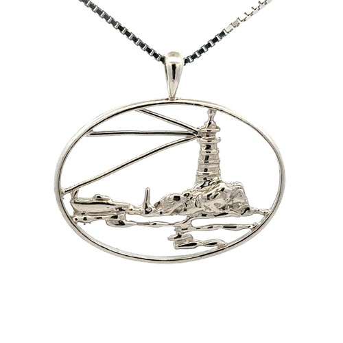 Sterling Silver Lighthouse Pendant ( 1 1/4 x 1 1/8 Inch) | eBay