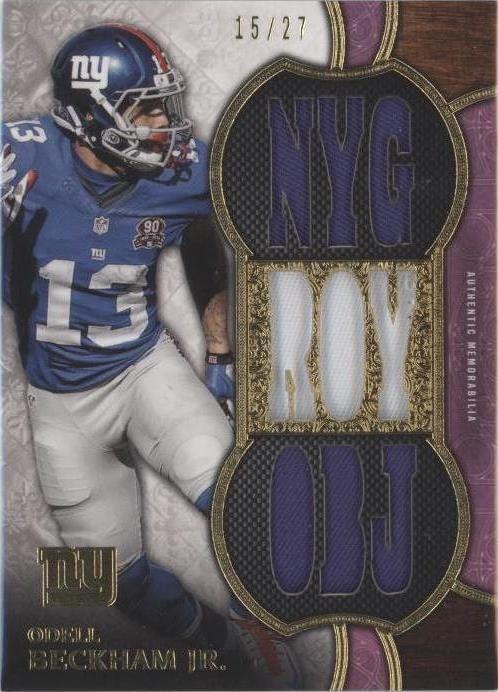 2015 Topps Triple Threads - Relics Odell Beckham Jr. #TTR-OB1 Purple ...