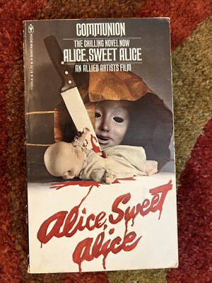 ALICE SWEET ALICE Communion Frank Lauria HORROR novelization Bantam ...