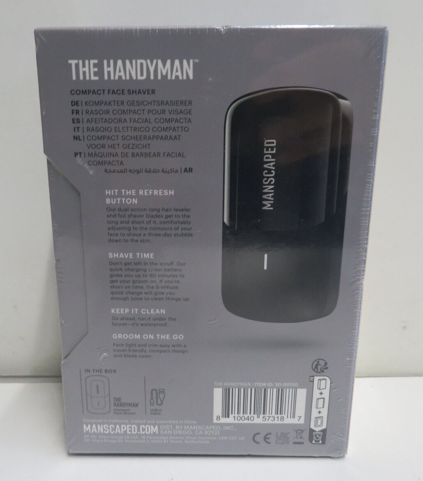 Manscaped The Handyman Men’s Compact Face Shaver 30-00150 - NEW SEALED ...