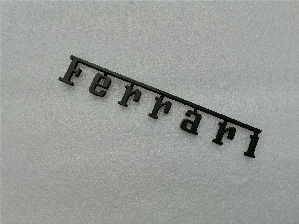 Ferrari F12 GTC4 812 Front & Rear Bumper Horse Badge Emblem Set Black ...