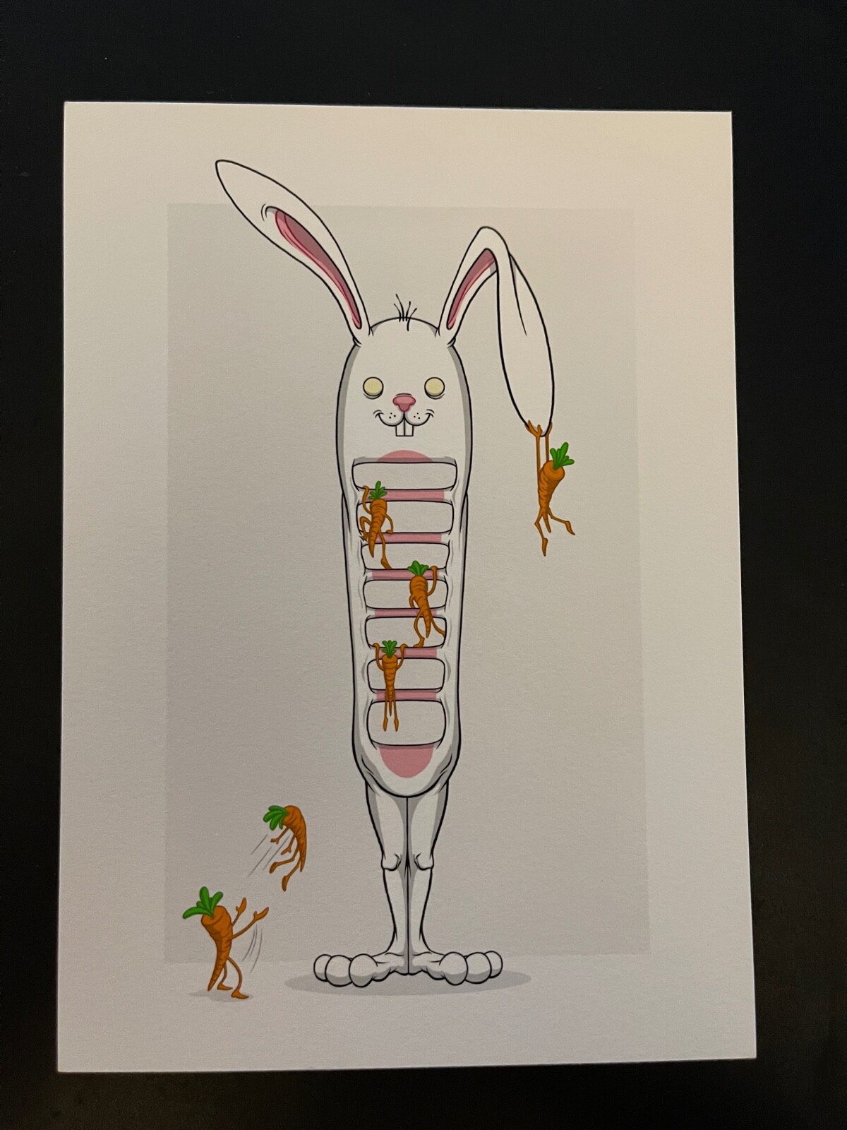 Alex Pardee Bunnywith - Mini Art Print - 5x7 Inches - Rare - Sold Out ...