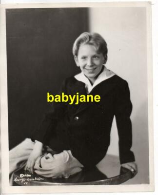GEORGE BREAKSTON ORIGINAL 8X10 PHOTO CHILD ACTOR PORTRAIT 1934 COLUMBIA ...