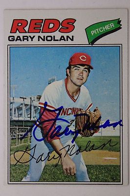 GARY NOLAN Cincinnati Reds HOF Autographed 1977 Topps #121 Signed Card ...