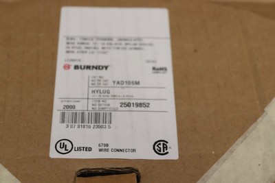 Connectors, Switches & Wire - Burndy