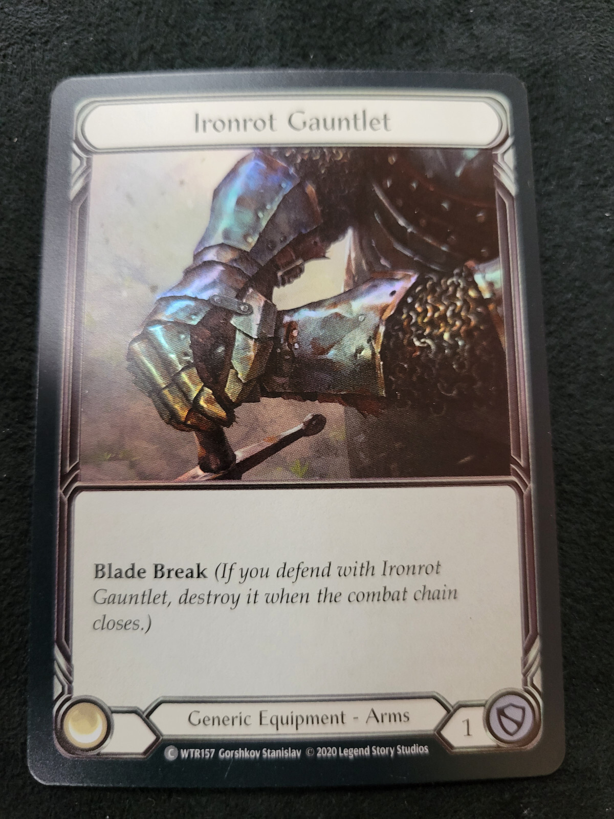 FAB Flesh And Blood - Ironrot Gauntlet Rainbow Foil WTR Welcome to ...