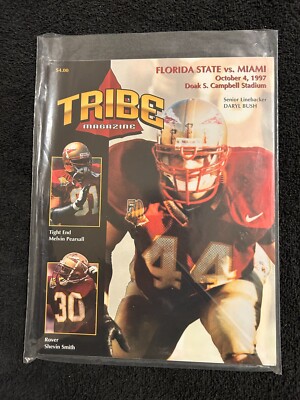 FLORIDA ST VS MIAMI FOOTBALL GAME PROGRAM OCT 4 1997 NICE GRADE M323 | eBay