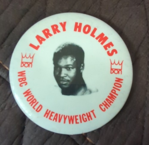 Vintage Larry Holmes WBC World Heavyweight Champion Don King Pinback 4 ...