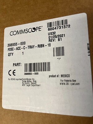 Commscope FOSC-ACC-C-TRAY-RIBN-18 P/N 398955-000 Ribbon Spice Tray NEW ...