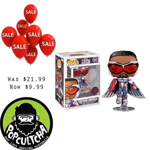 The Falcon and the Winter Soldier - Captain America Flying Pop! Vinyl ...