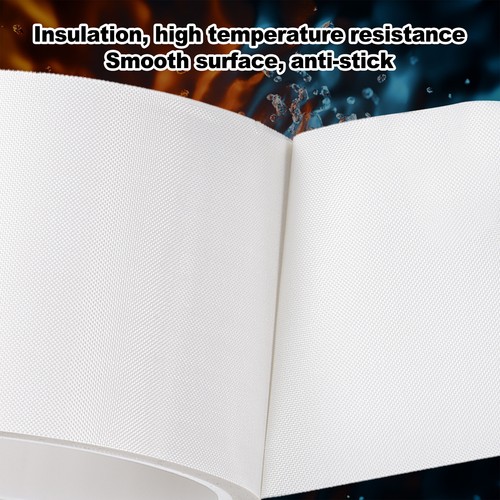 1.8" x 33 Feet High-Temperature PTFE Tape PTFE Fabric Tape, White, 0 ...