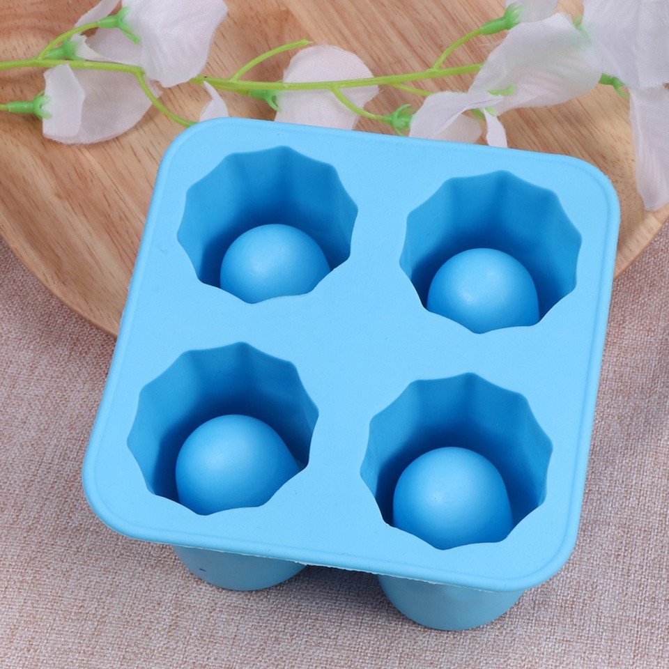 4 Cup Shape Tray Shot Glass Ice Balls Mold Cube Trays Blue Maker | eBay ...