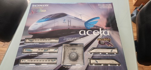 Bachman Spectrum Acela N Scale Train Set E-Z Track System See Pictures ...