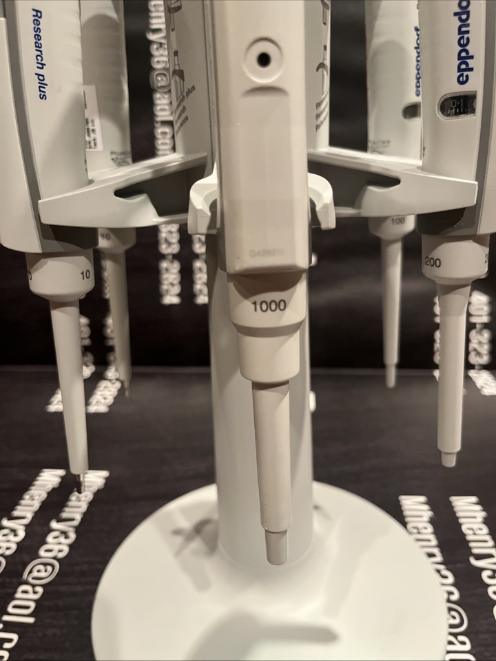 Set 6- Eppendorf Research Plus 2- 10, 20, 100, 200, 1000uL Pipettes ...