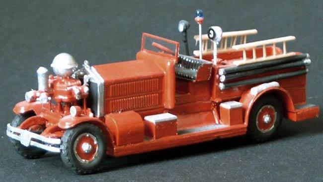 HO Scale Jordan Highway Miniatures AHRENS Fox Fire Truck KIT 1/87 New ...