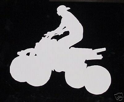 ATV ATC quad runner jumper decal for 4 four wheeler or utility trailer ...