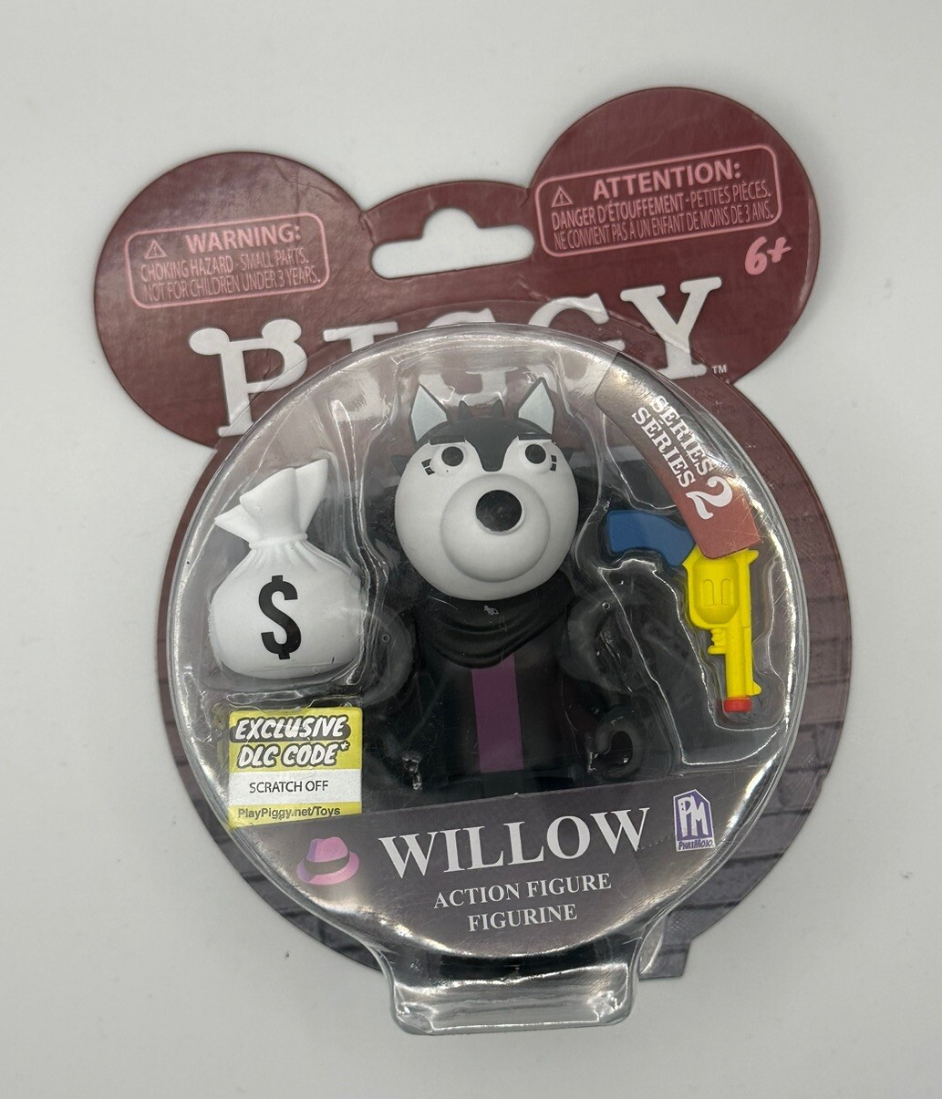PIGGY WILLOW Series 2 Action Figure Toys Wolf Roblox DLC Exclusive Code ...