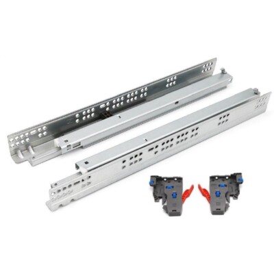 Full Extension 18 in. Undermount Ball Bearing Soft Close Drawer Slides ...
