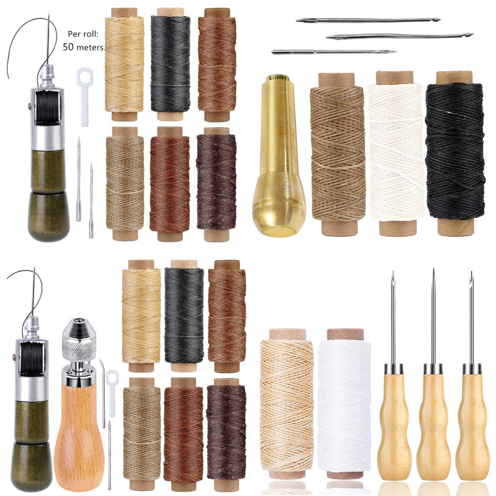 Leather Sewing Awl Thread Kit Machine Speedy Stitcher shoes Canvas ...
