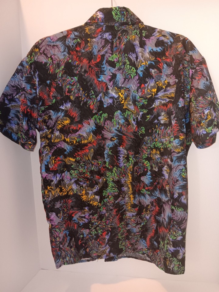 Vintage Tailored Alan Stuart Short Sleeeve Button-up shirt mens medium ...