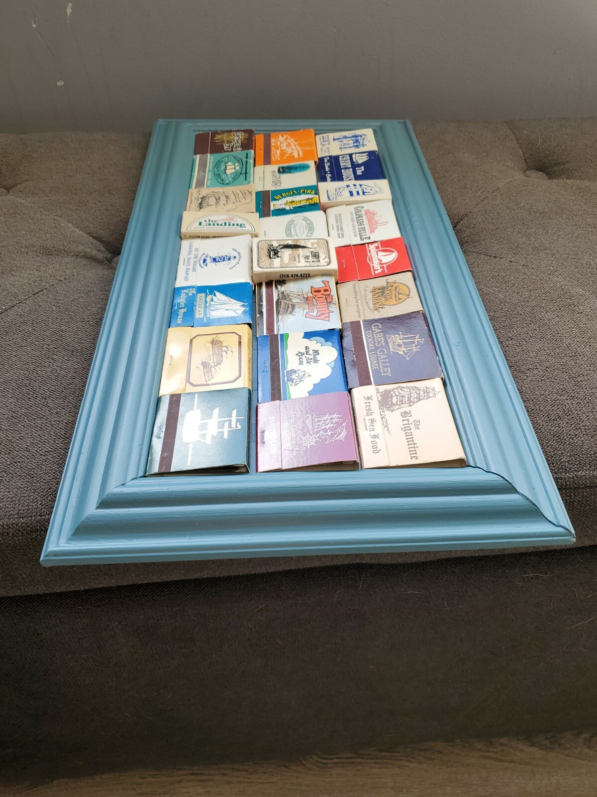 ⚓ 🚢 Vintage Matchbook 3-D Wall Art - Boat Theme - Nautical Handcrafted ...