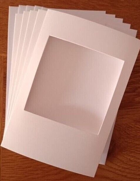 8cm Square Aperture Tri Fold Card Blanks A6 6x4" 12 Colours 5 Pack ...