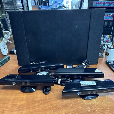 LOT OF 4 Genuine Black Microsoft Xbox 360 Motion Kinect Sensor Bar ...