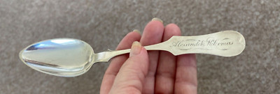 Coin Silver (.900) - Coin Silver Fiddle Back Spoon