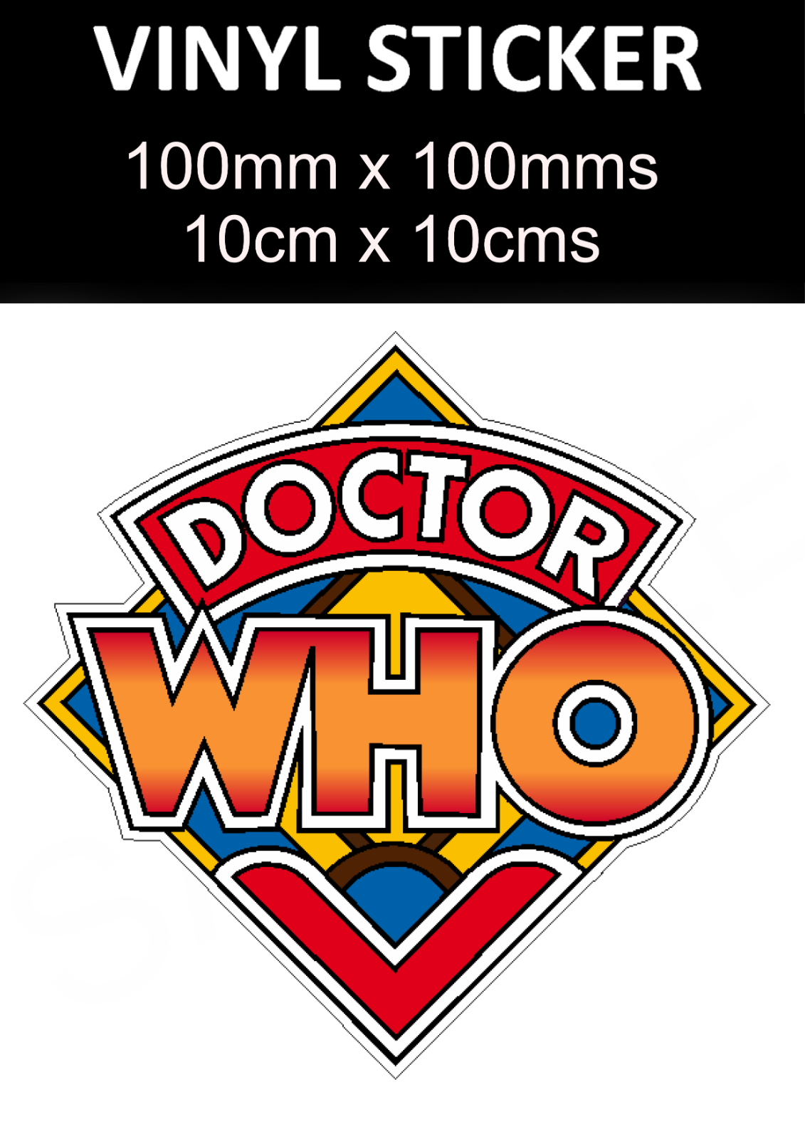 DR WHO sticker bumper fridge esky Xbox skateboard PC PS5 TARDIS AUSSIE ...