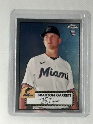 Braxton Garrett 2021 Topps Chrome Platinum Anniversary - #49 RC | eBay