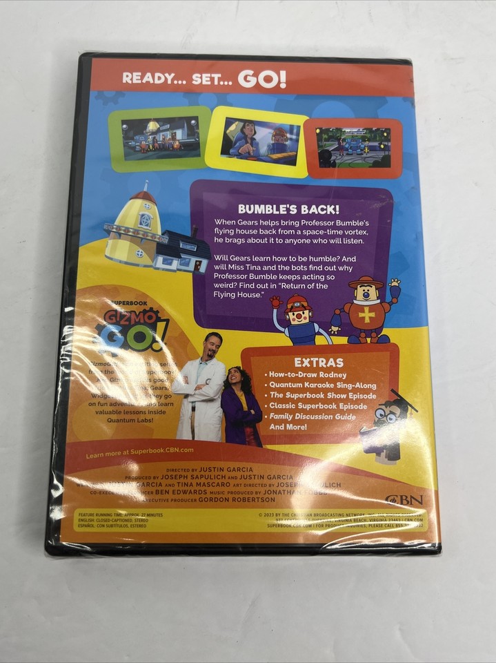 SUPERBOOK DVD Lot (5) CBN Peter Cornelius Paul Gizmo Jesus Feeds Flying ...