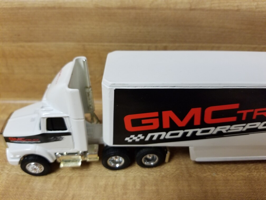 Ertl #9395 1-64 Scale White GMC Aero Conventional GMC TRUCK Motorsports ...