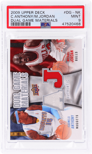 2009 Upper Deck Carmelo Anthony/Michael Jordan Dual Game Materials # ...