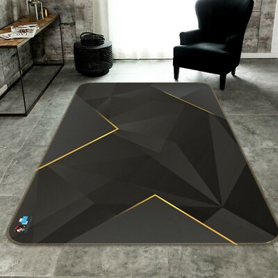 3D Black Triangle ZHUA1675 Game Non Slip Rug Mat Photo Carpet Zoe ...