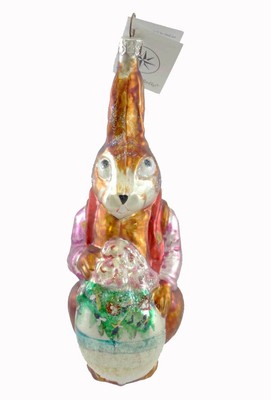 Christopher Radko | ROY RABBIT ORNAMENT NEW EASTER BUNNY EGGS BASKET ...