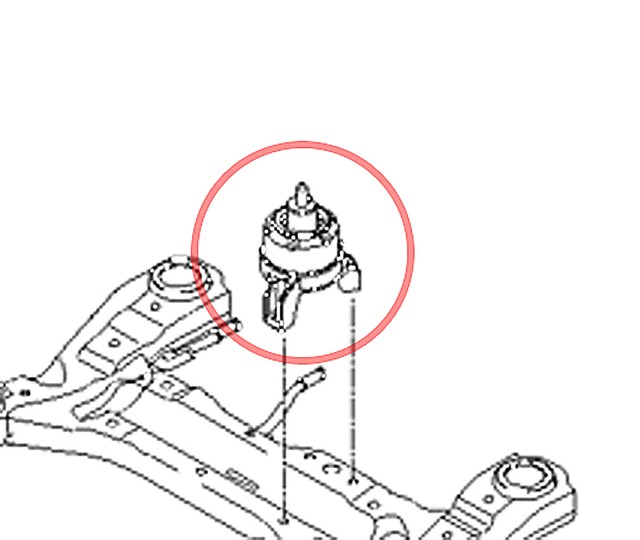 Genuine Roll Stopper Bracket Rear 219302B000 for Hyundai Santa FE 2005 ...